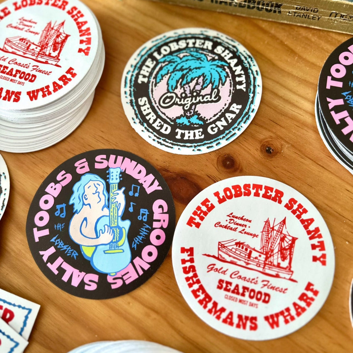 Lobster Shanty 3 x Sticker Pack