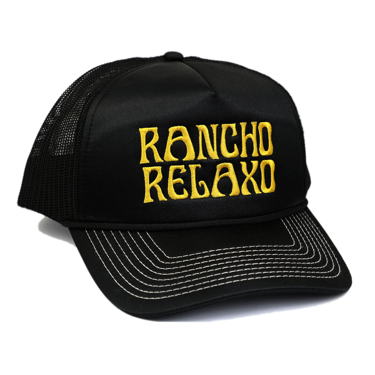 Rancho Relaxo - Black Trucker Cap – Lobster Shanty