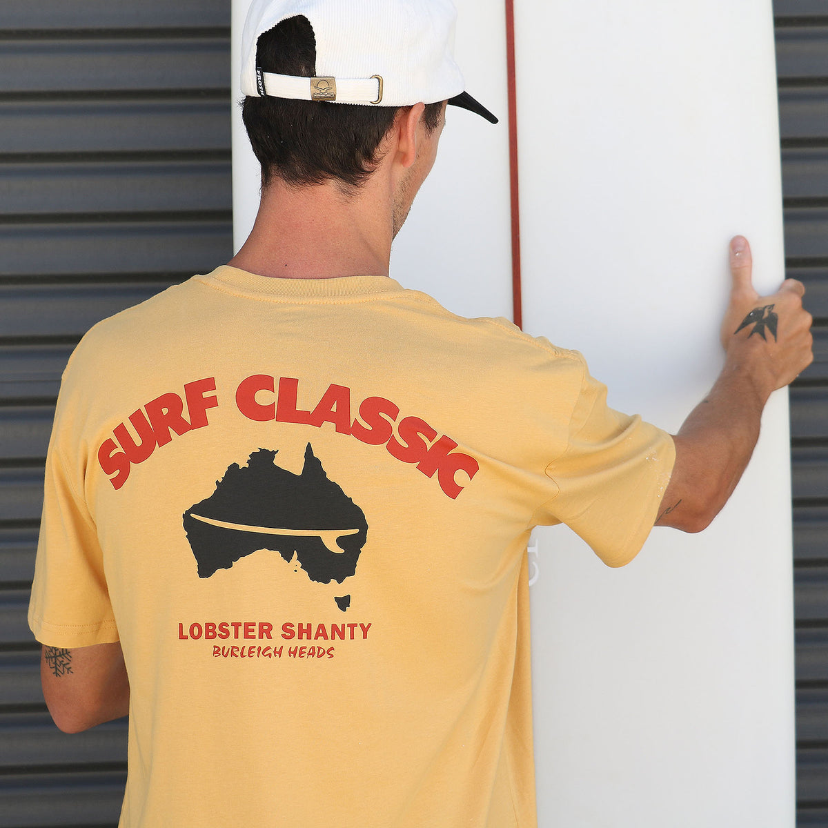 Surf Classic Mustard Tee – Lobster Shanty